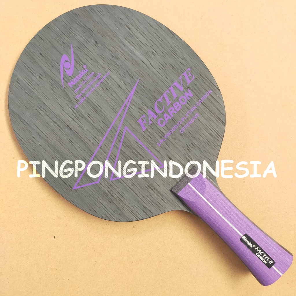 Jual Nittaku Factive Carbon - Kayu Blade Pingpong Bet Bat Tenis Meja OFF | Shopee Indonesia
