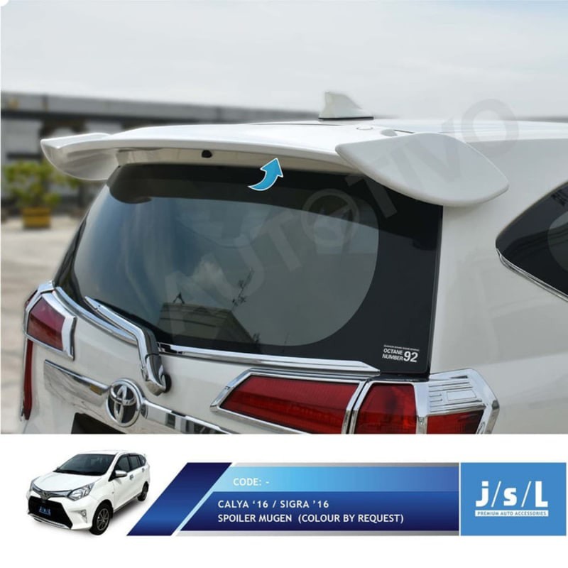 Jual Toyota Calya Spoiler JSL Warna Custom JSL / Spoiler Mugen W/ Color ...
