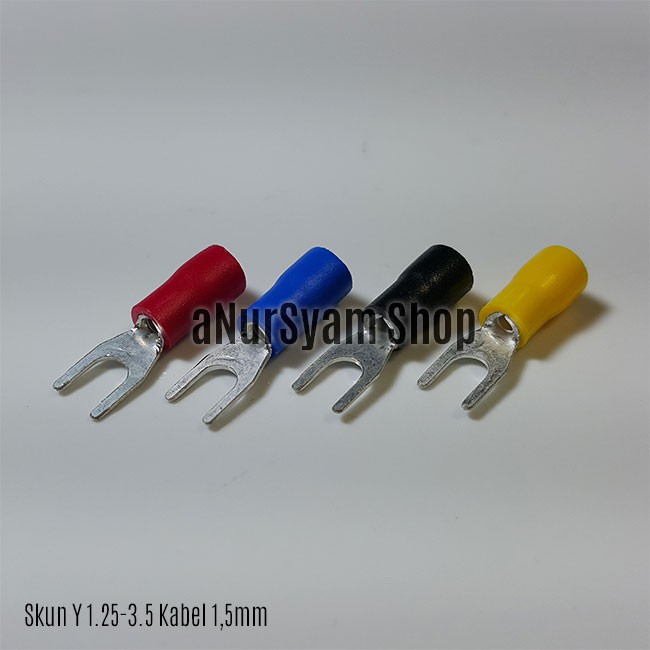 Jual Skun Y 1.25-3.5 Kabel 1,5mm / Skun Y Insulator | Shopee Indonesia