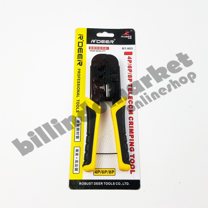 Jual RDEER Telecom Crimping Tool 4P 6P 8P RT-953 TAIWAN | Shopee Indonesia