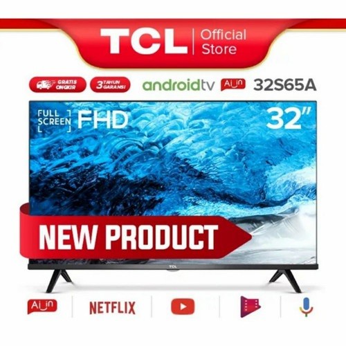 Jual LED Smart Android TV TCL 32" L32S65A | 32 inch in youtube HD ...