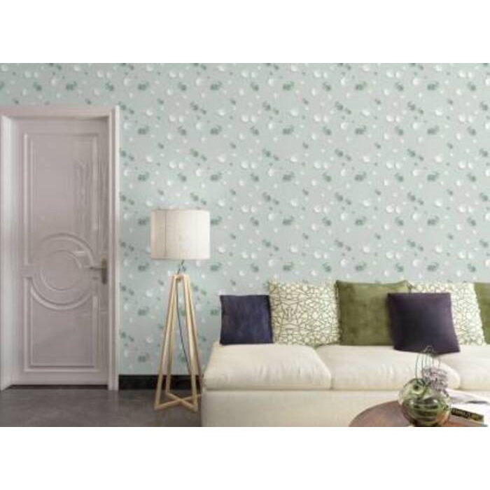 Jual Wallpaper Sticker Bunga Hijau 3D Panjang 10M X Lebar 45CM ...