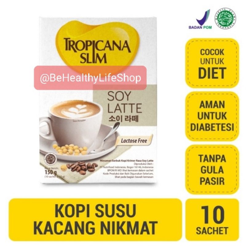 Jual Tropicana Slim Cafe Latte/Soy Latte /Avocado Coffee/White Coffee ...