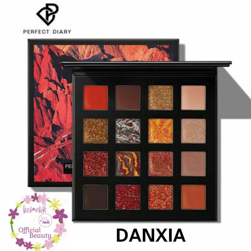 Jual PERFECT DIARY Fantasist Eyeshadow Palette 16 Color Series DANXIA ...