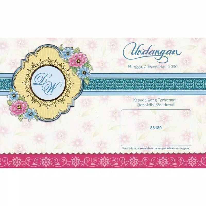 Jual Undangan Blangko Erba 88189 | Shopee Indonesia