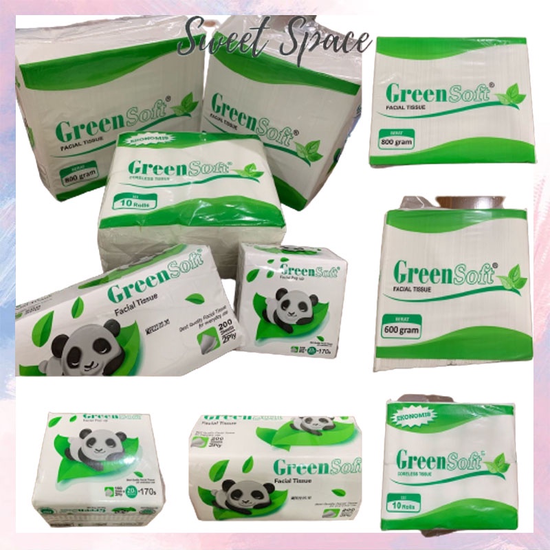 Jual TISSUE GREEN SOFT BERBAGAI MACAM VARIASI SUPER HALUS ISI 200 SHEET ...
