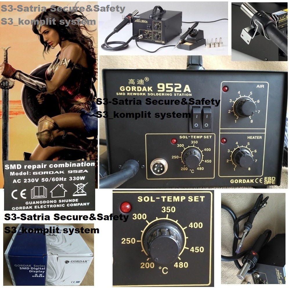 Jual Station 952-A Solder UAP Gordak 952A SMD Rework Soldering Blower BGA | Shopee Indonesia