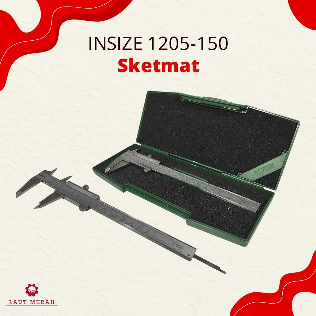 Jual INSIZE 1205-150 Sigmat Analog 6 Inch 150 mm Jangka Sorong Vernier Caliper | Shopee Indonesia