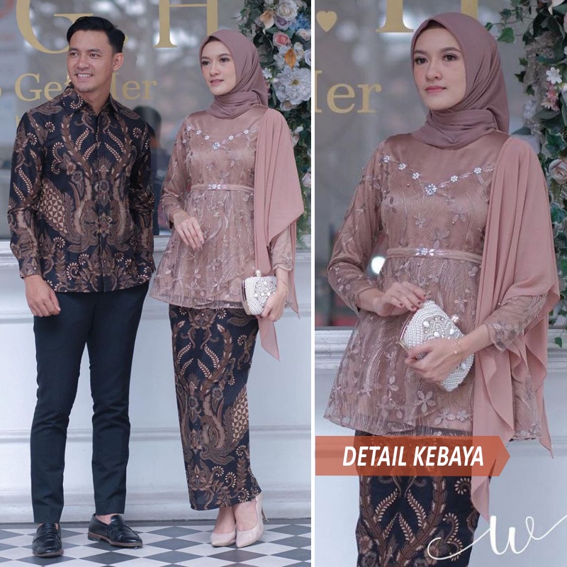 Jual Batik Couple Kebaya Modern Kebaya Wisuda Lamaran Baju Tunangan ...