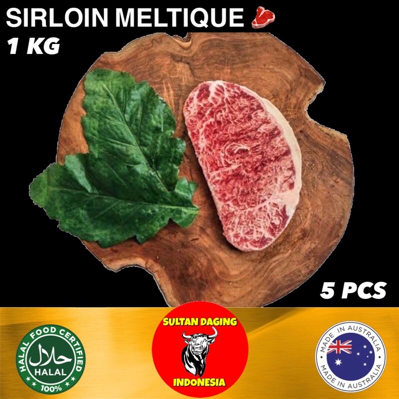 Jual WAGYU SIRLOIN MELTIQUE STEAK 1 KG IMPORT DARI AUSTRALIA/ SIRLOIN ...