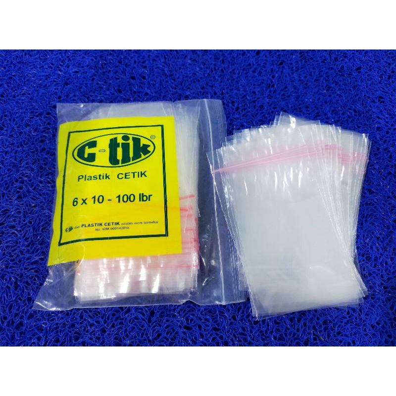 Jual PLASTIK KLIP 6X10 SET (ISI 100 LEMBAR) | Shopee Indonesia