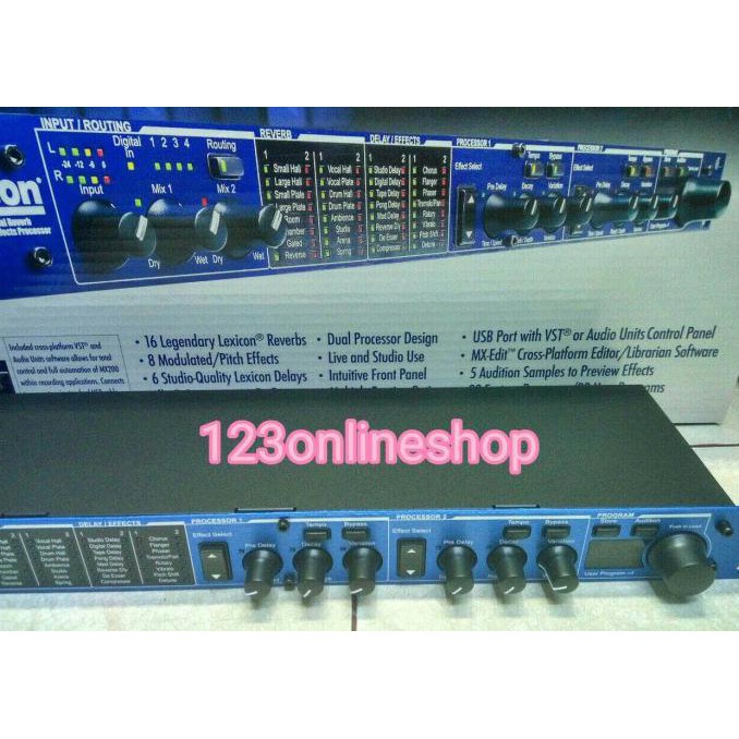 Jual Effect Vocal Dual Reverb Original Lexicon Mx200 | Shopee Indonesia