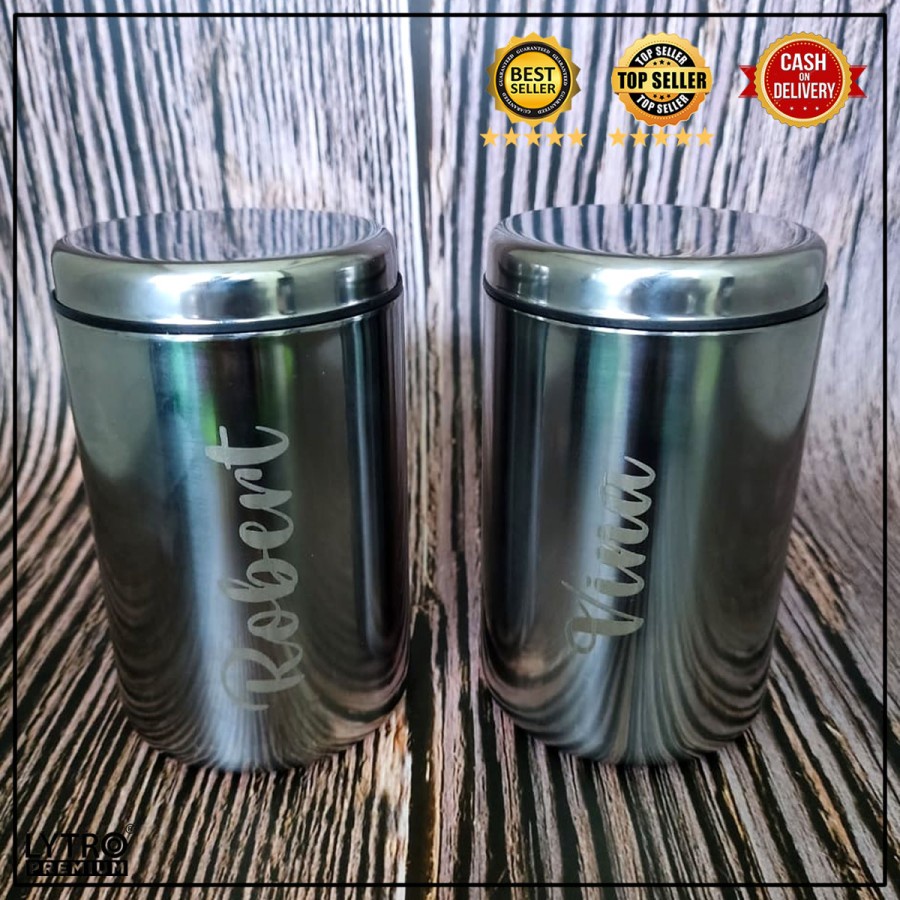 Jual CUSTOM GRAFIR NAMA / LOGO MUG STAINLESS SATUAN - TERMOS MUG ...