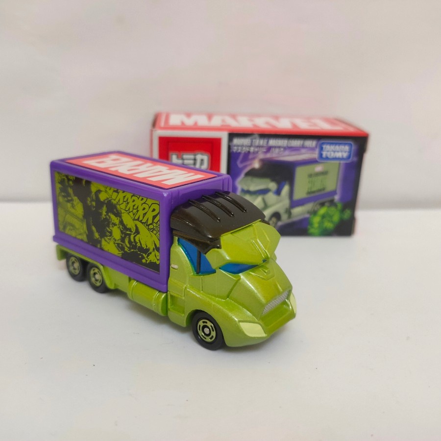 Jual Tomica Marvel Tune masked carry Hulk Diecast mobil super Hero ...