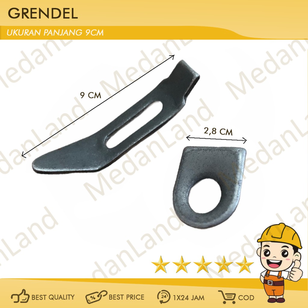 Jual 9cm Grendel pintu besi door hinge jendela pengaman pintu | Shopee ...