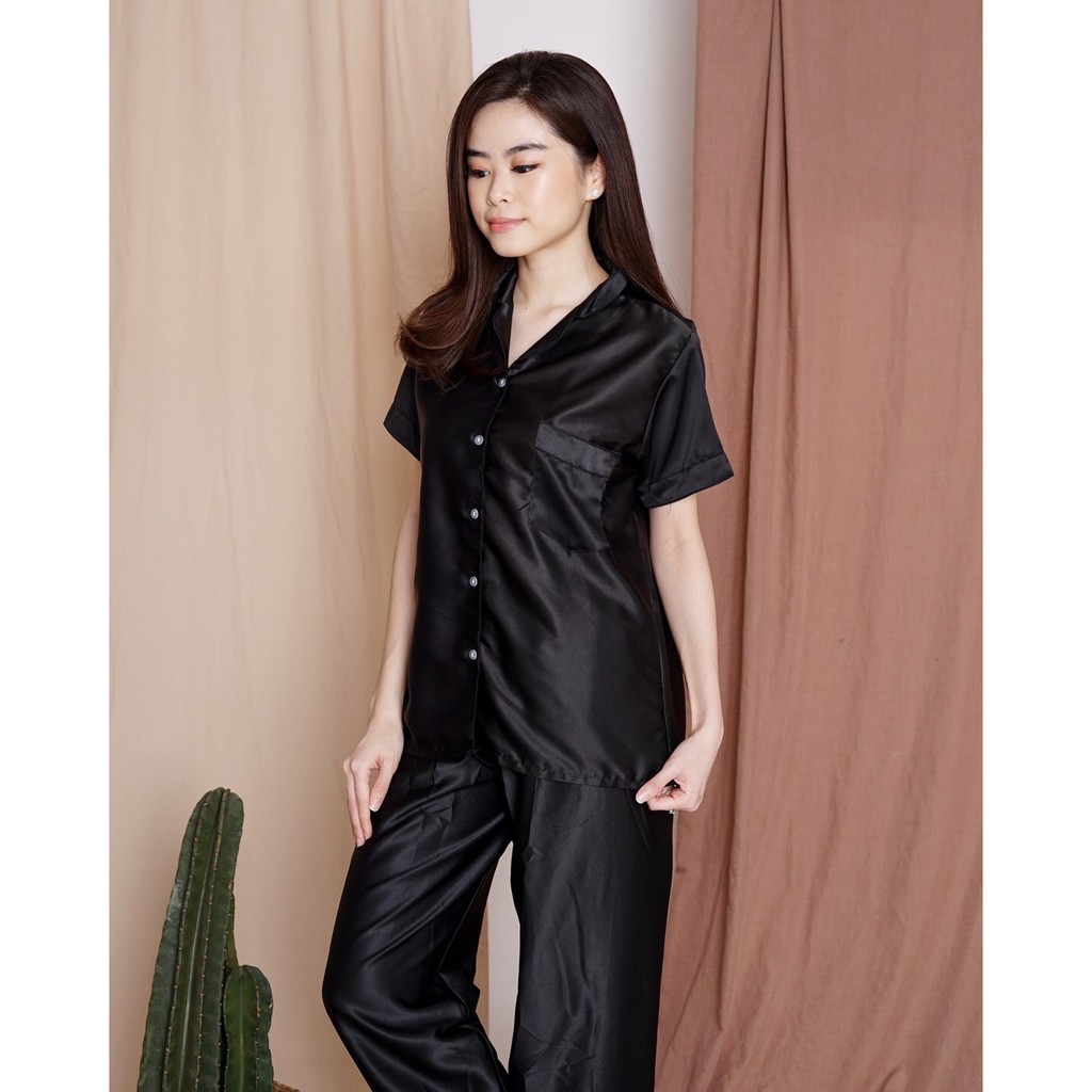 Jual Baju Tidur Satin Longpants - Pajamas/Piama/Baju Tidur Lengan ...