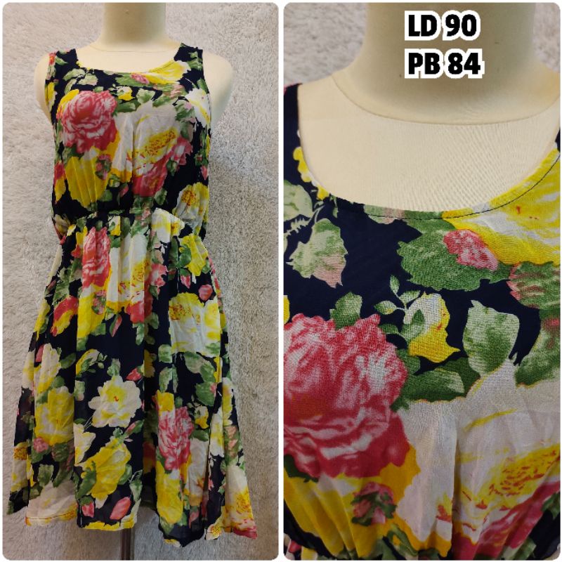 Jual Dress Vintage Sifon/Katun Bunga-Bunga/Polos Vol.3 | Shopee Indonesia