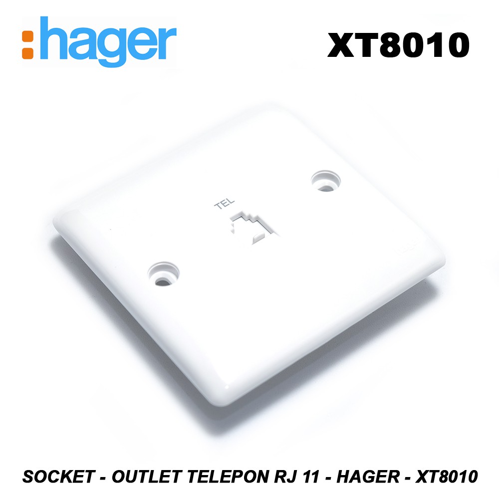 Jual Socket - Outlet Telepon RJ 11 - Hager - XT8010 | Shopee Indonesia
