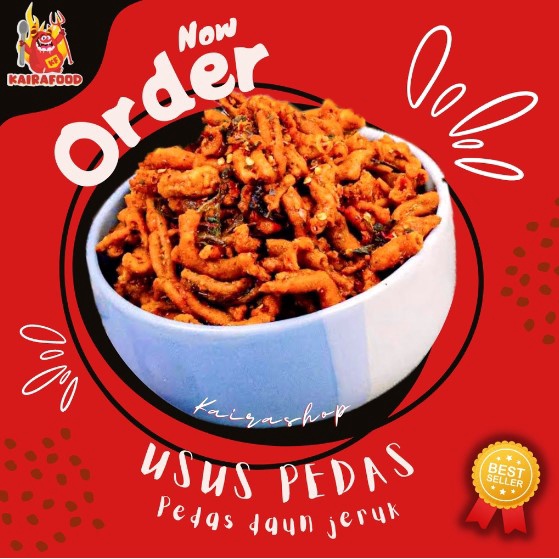Jual USUS CRISPY VIRAL| PEDAS DAUN JERUK | USUS KRISPI SNACK KILOAN ...