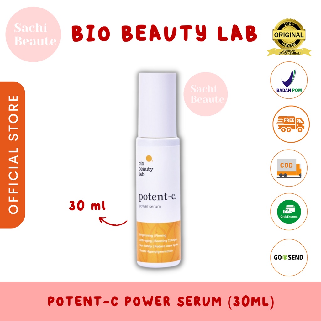 Jual Bio Beauty Lab Potent-C Power Serum 30ml PotentC 30 ml BBL Essence Wajah Vitamin C | Shopee ...