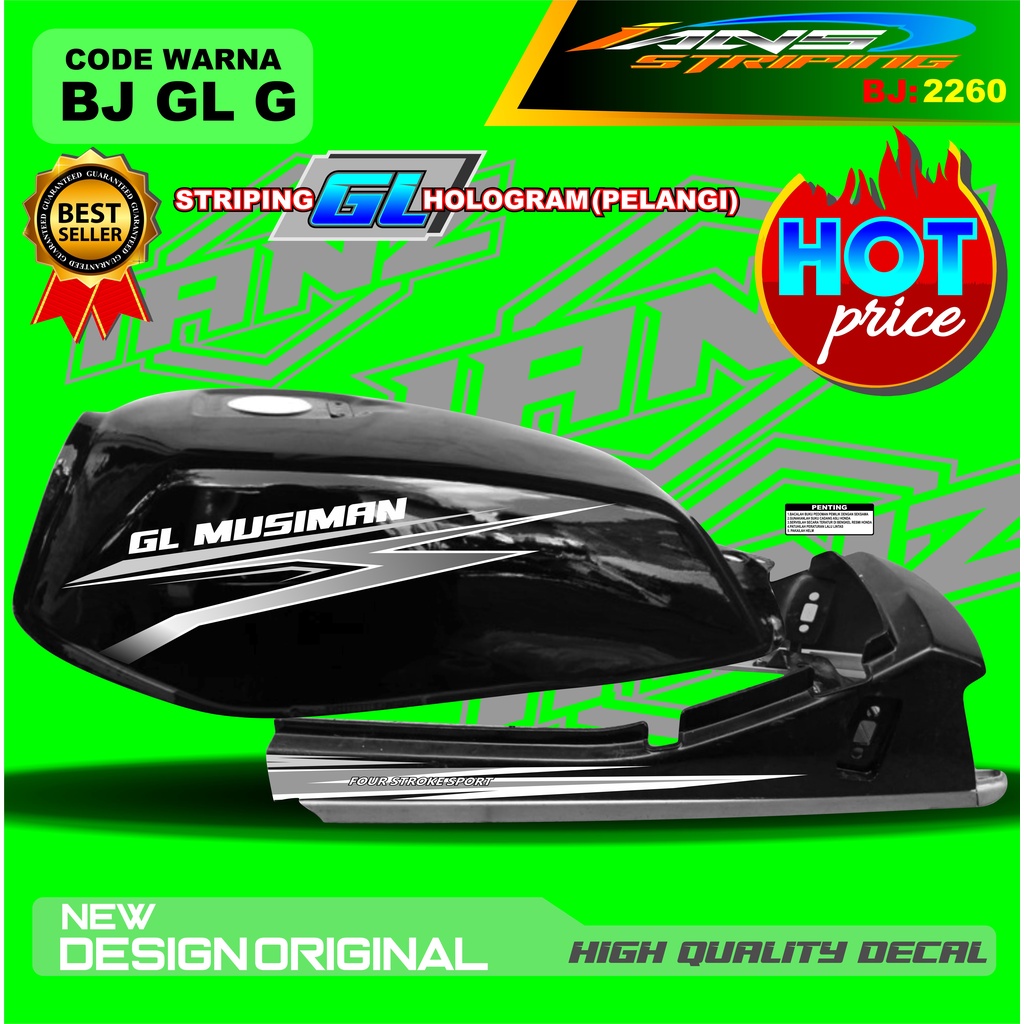 Jual STRIPING CUSTOM GL PRO TERBARU / STIKER MOTOR GL TERMURAH ...