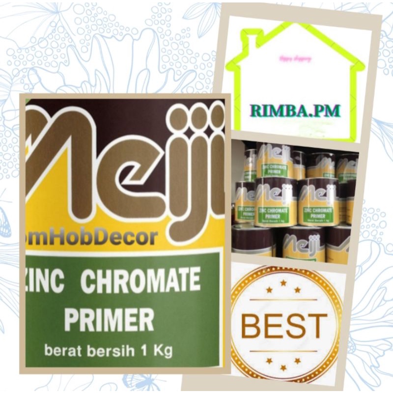 Jual Meni Besi Meiji Zinc Chromate Primer 1Kg Black | Shopee Indonesia