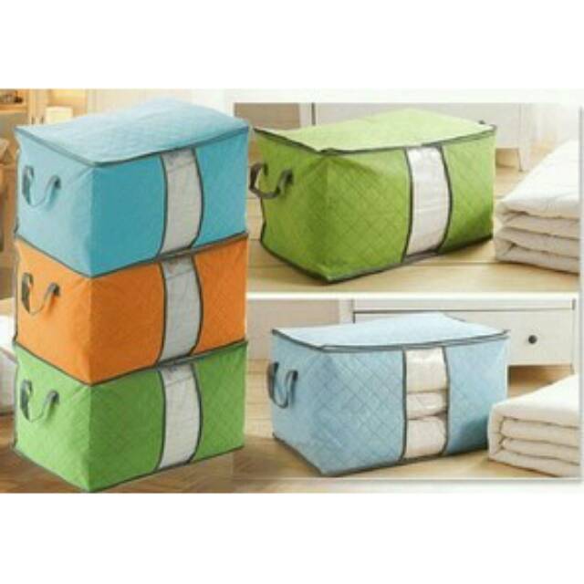 Jual Kantong box pakaian 3d storage box tempat penyimpanan baju ...