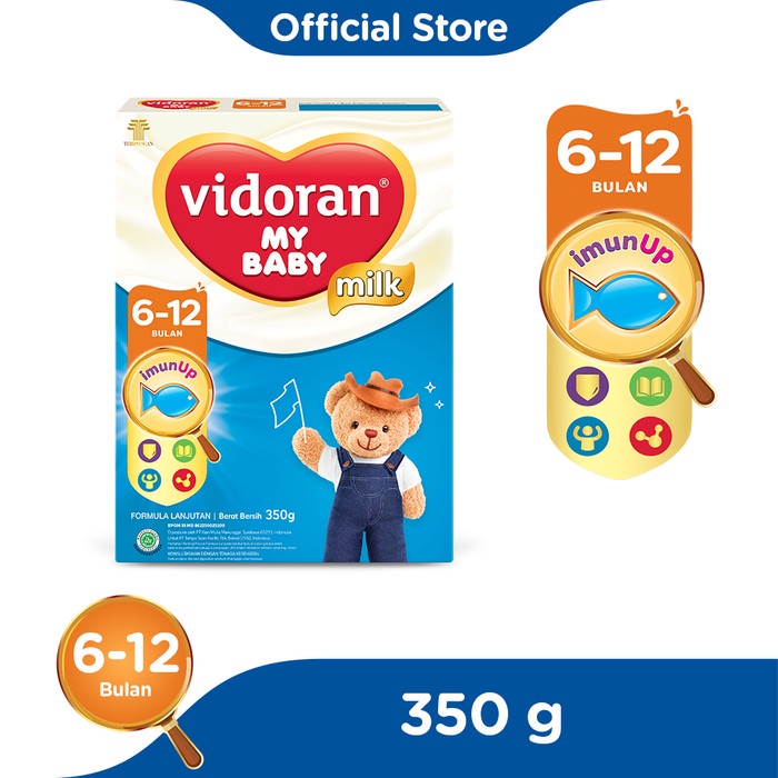 Jual Vidoran My Baby Nutriplex Susu Formula [350 g] 6 - 12 bulan / 2 ...
