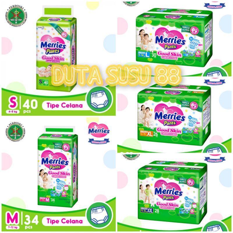 Jual Merries S40/ M34 / L30/ XL26/ XXL28 | Shopee Indonesia