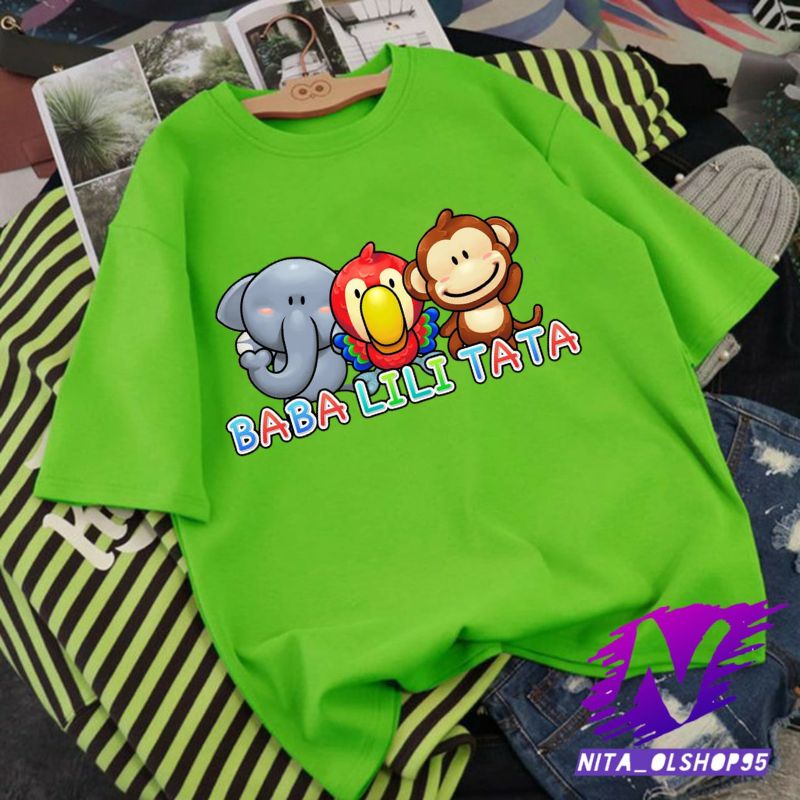 Jual baba lili tata baju anak balita animasi kaos baba lili tata kartun ...