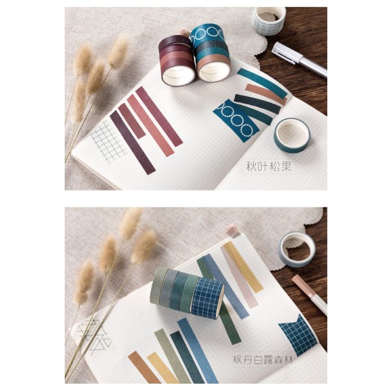 Jual Washi Tape Selotip Isolasi Motif colorful Masking Tape Diary ...