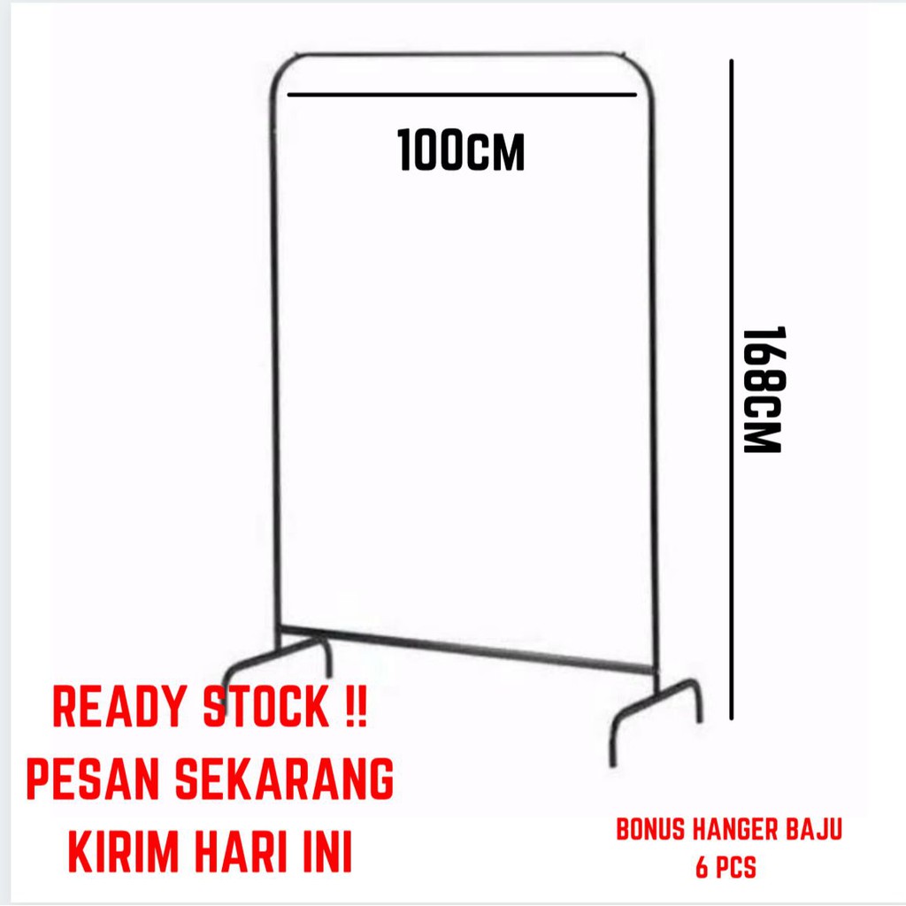 Jual GAWANG BAJU IKEQ /GANTUNGAN BAJU / PUTIH DAN HITAM BULAT RAK BAJU ...