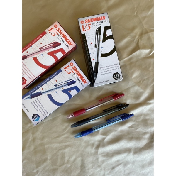 Jual Snowman Ballpoint Pen V5 Fine Point 0.7mm | Shopee Indonesia