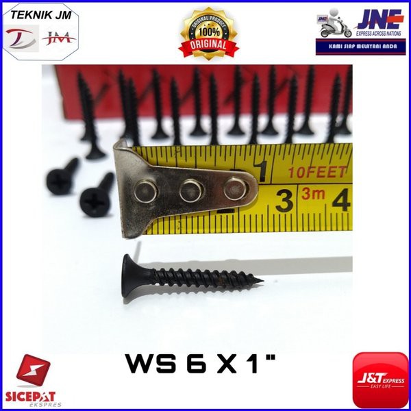 Jual SKRUP GYPSUM 1 INCH - SEKRUP 1 DUS 1KG SCREW GYPSUM UKURAN 6X2-5cm ...