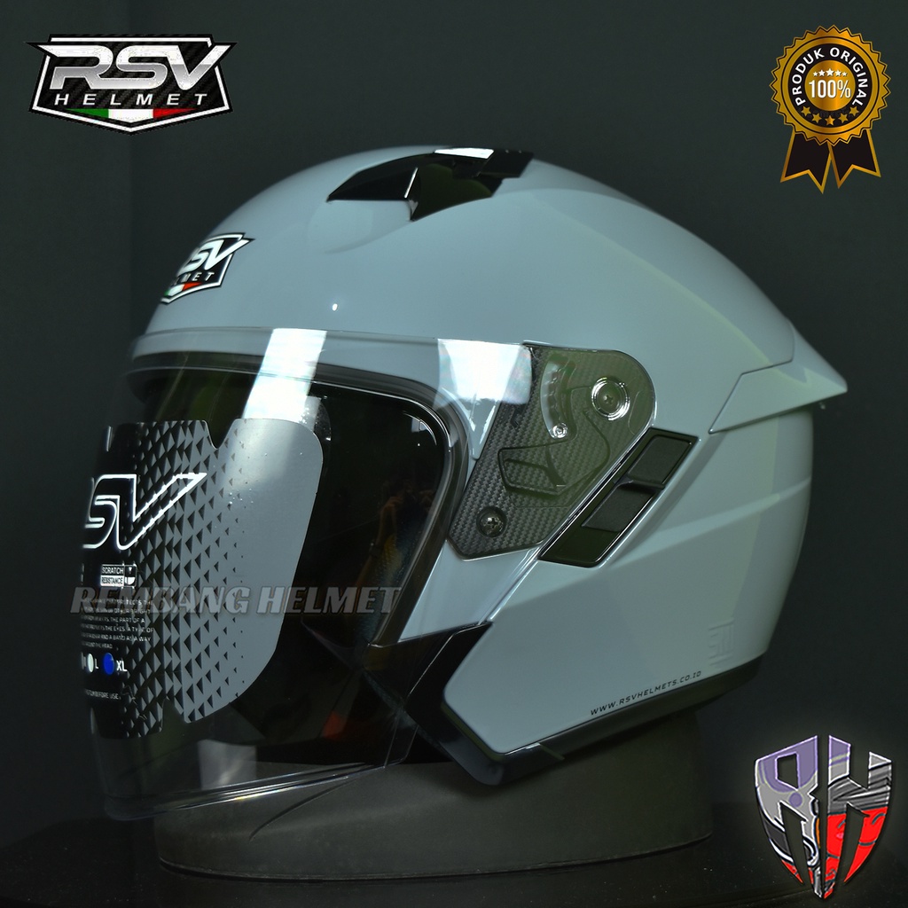 Jual HELM RSV SV300 SOLID MODERN GREY ORIGINAL, RSV HELMET OFFICIAL ...