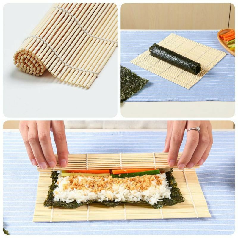 Jual Bambu sushi roll gulungan buat sushi bambu roll sushi | Shopee ...