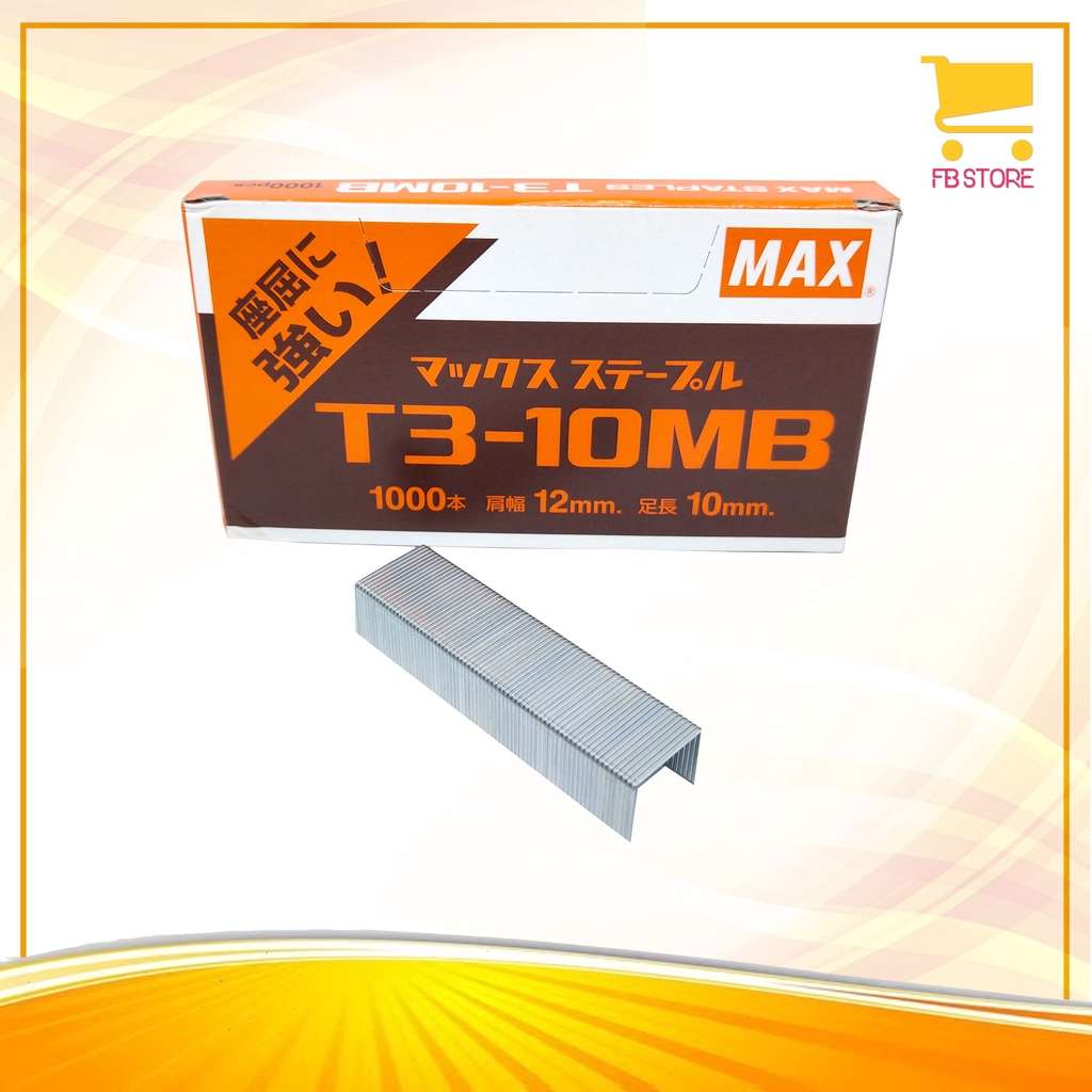 Jual Isi Stapler / Staples Tembak / Gun Tacker Max T3-10MB Ori Jepang ...