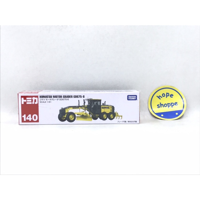 Jual COD Tomica Long 140 Komatsu Motor Grader Gd675-6 Original Takara ...