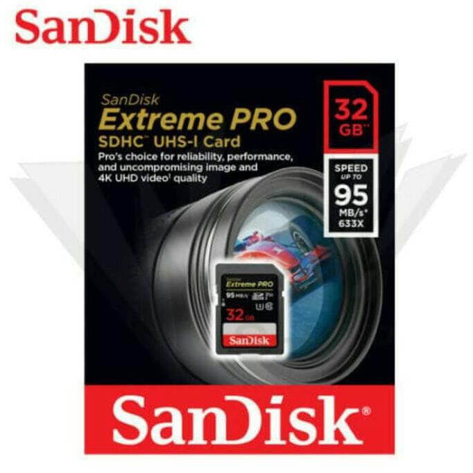 Jual Glp78740G0 Sandisk Extreme Pro Sdhc Uhs-I Card 32Gb Up To 95 Mb/S Sd Card | Shopee Indonesia