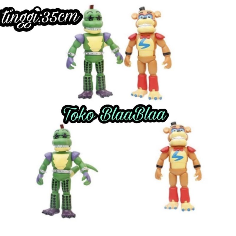 Jual Action Figure Fnaf Freddy Glamrock Monty Gator Figure Freddy Big ...