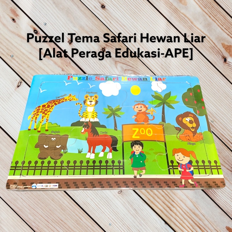 Jual Puzzel Tema Aneka Hewan Liar - Mainan Edukasi Anak Puzzel Kayu ...