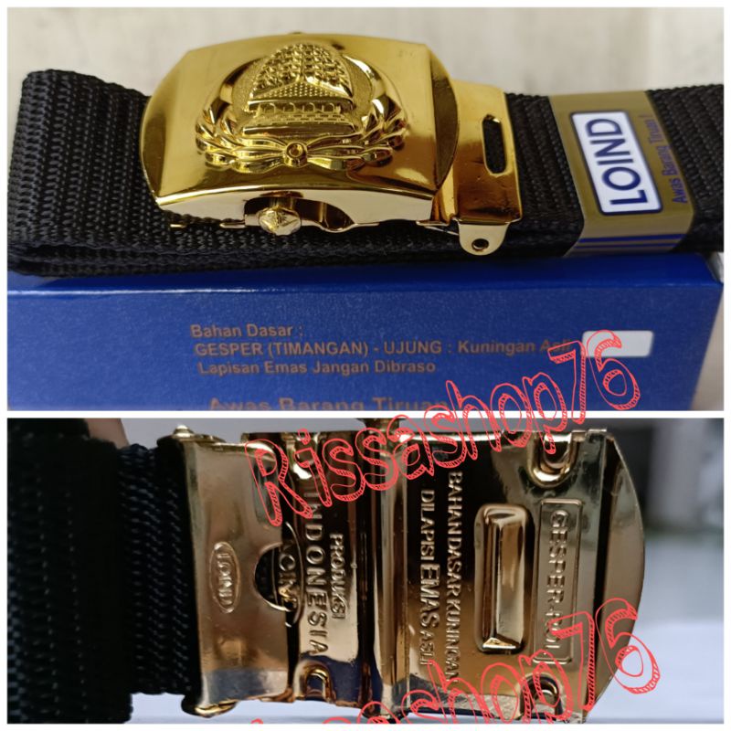 Jual Ikat pinggang PDH Slorok rol motif PNS KORPRI LOIND ORIGINAL | Shopee Indonesia