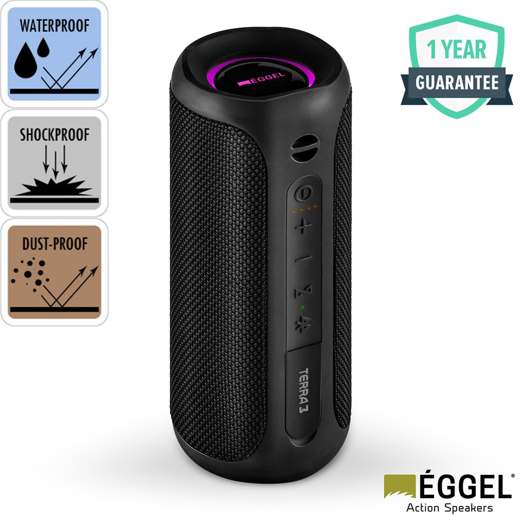 Jual Eggel Terra 3 Waterproof Portable Bluetooth Speaker with RGB ...