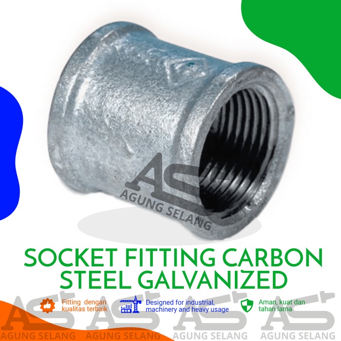 Jual Sock Galvanis 6 inch Socket Drat Dalam 6" Sambungan Sok Besi Soket ...