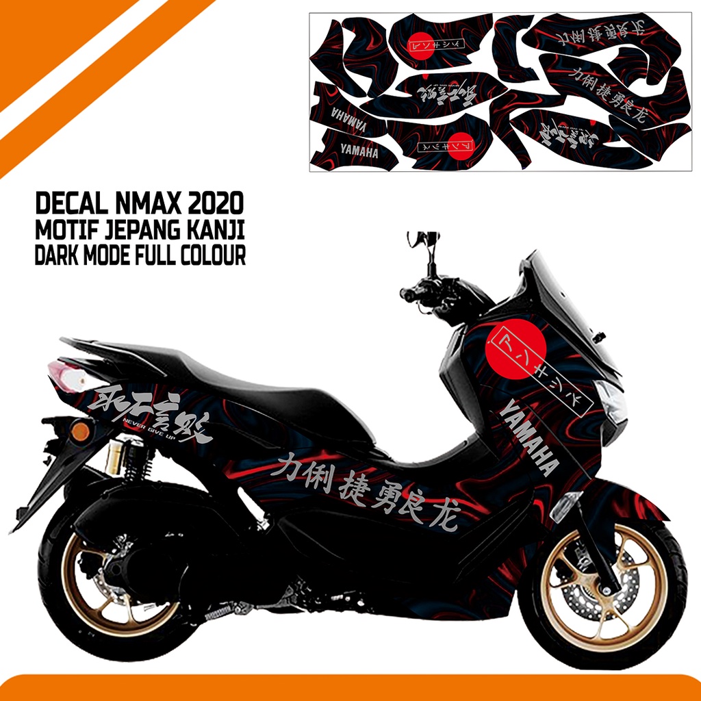 Jual Decal Body Motor Nmax 2020 Motif Jepang Kanji Full Colour Sticker ...
