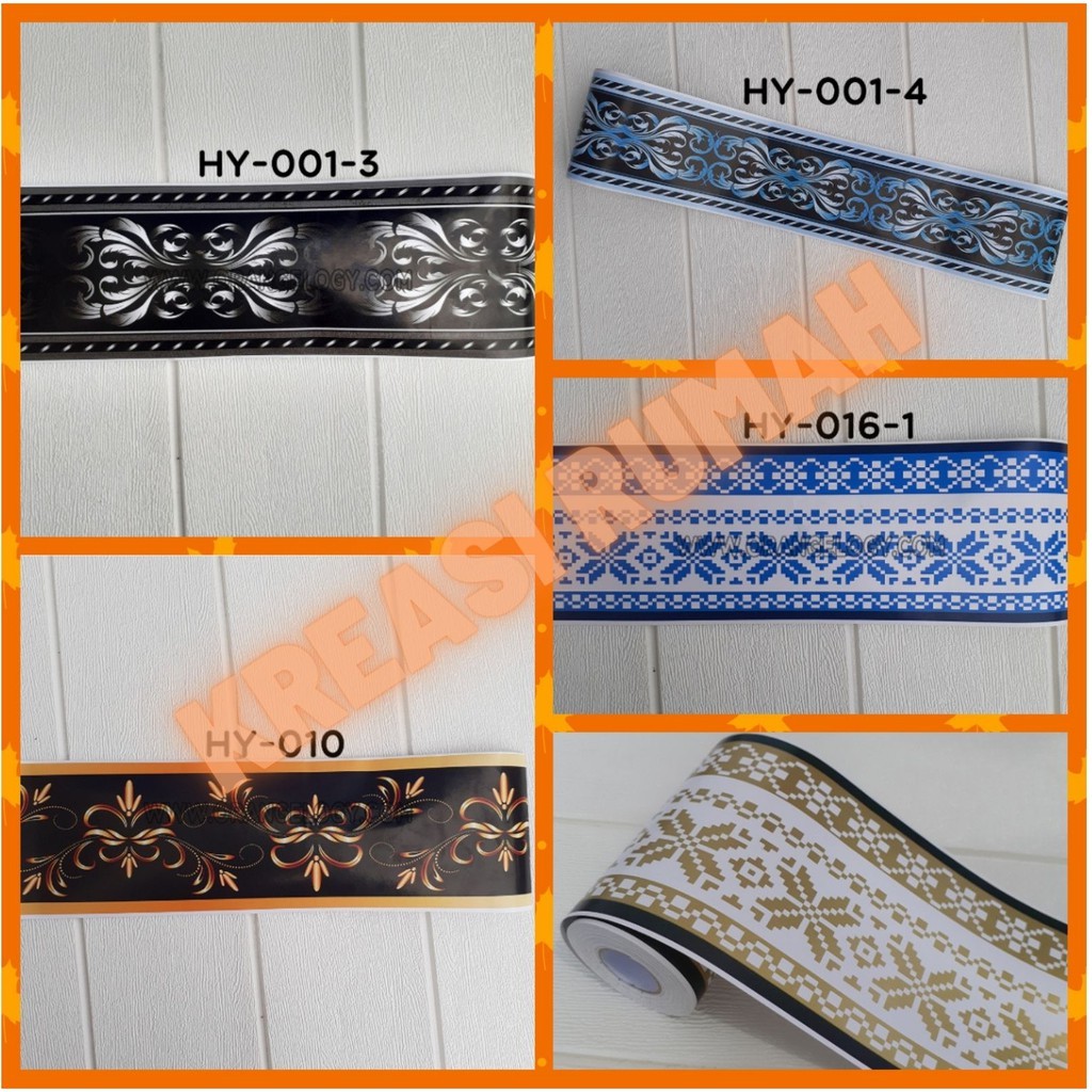 Jual List Border Stiker Dinding Wallpaper Dinding Wallpaper Stiker ...