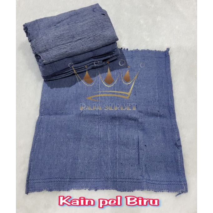 Jual Kain Pel Warna BIRU Super Quality Tebal Meresap | Shopee Indonesia