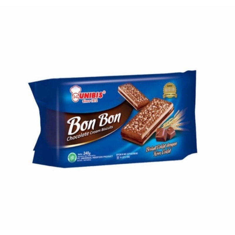 Jual UNIBIS BON BON BISKUIT KRIM COKLAT 200G | Shopee Indonesia