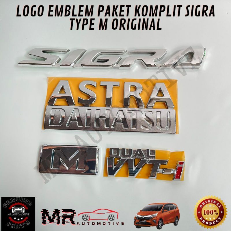 Jual Logo Emblem Sigra Kompit Type R Type X Type M Original | Shopee ...