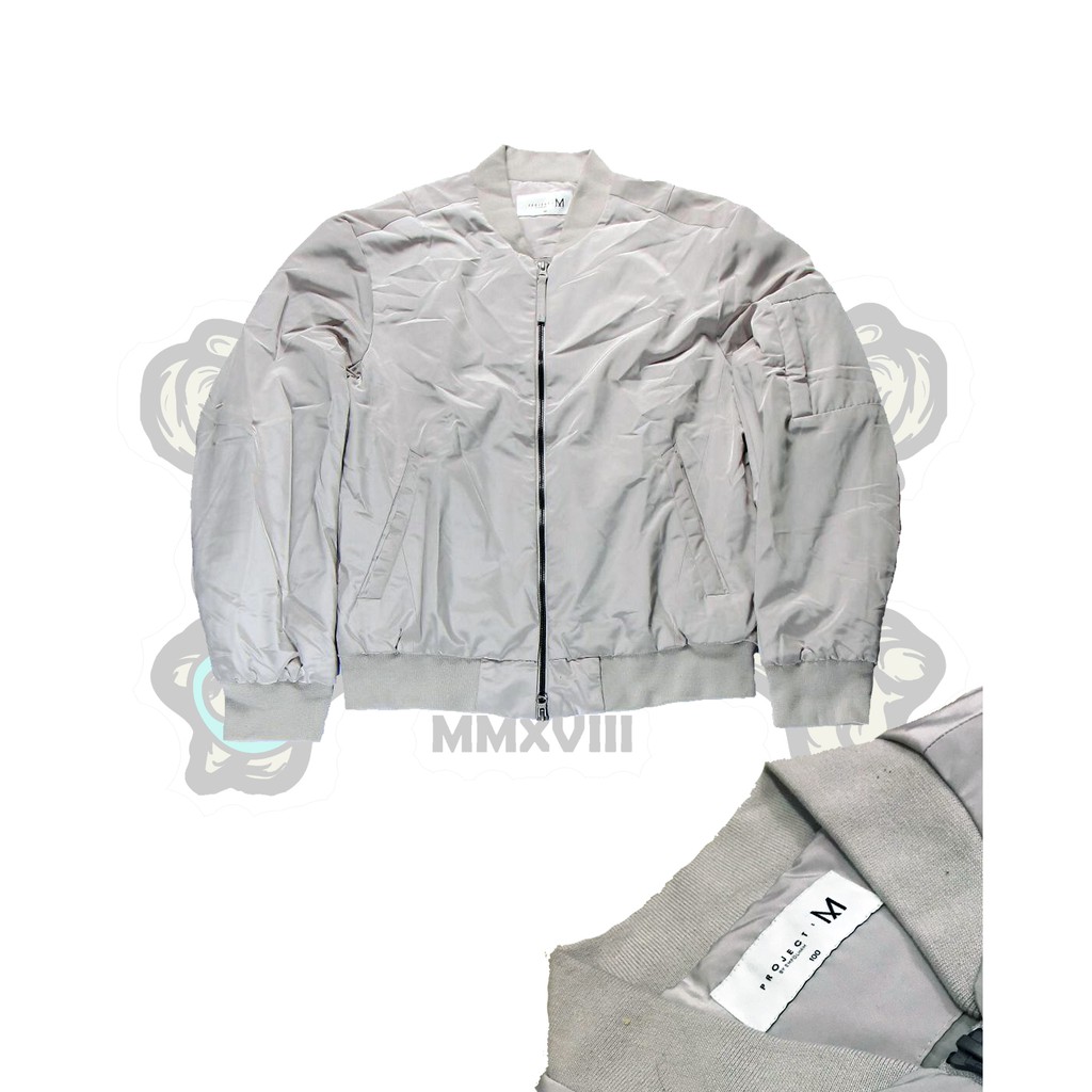 Jual jaket bomber empolham warna silver original | Shopee Indonesia